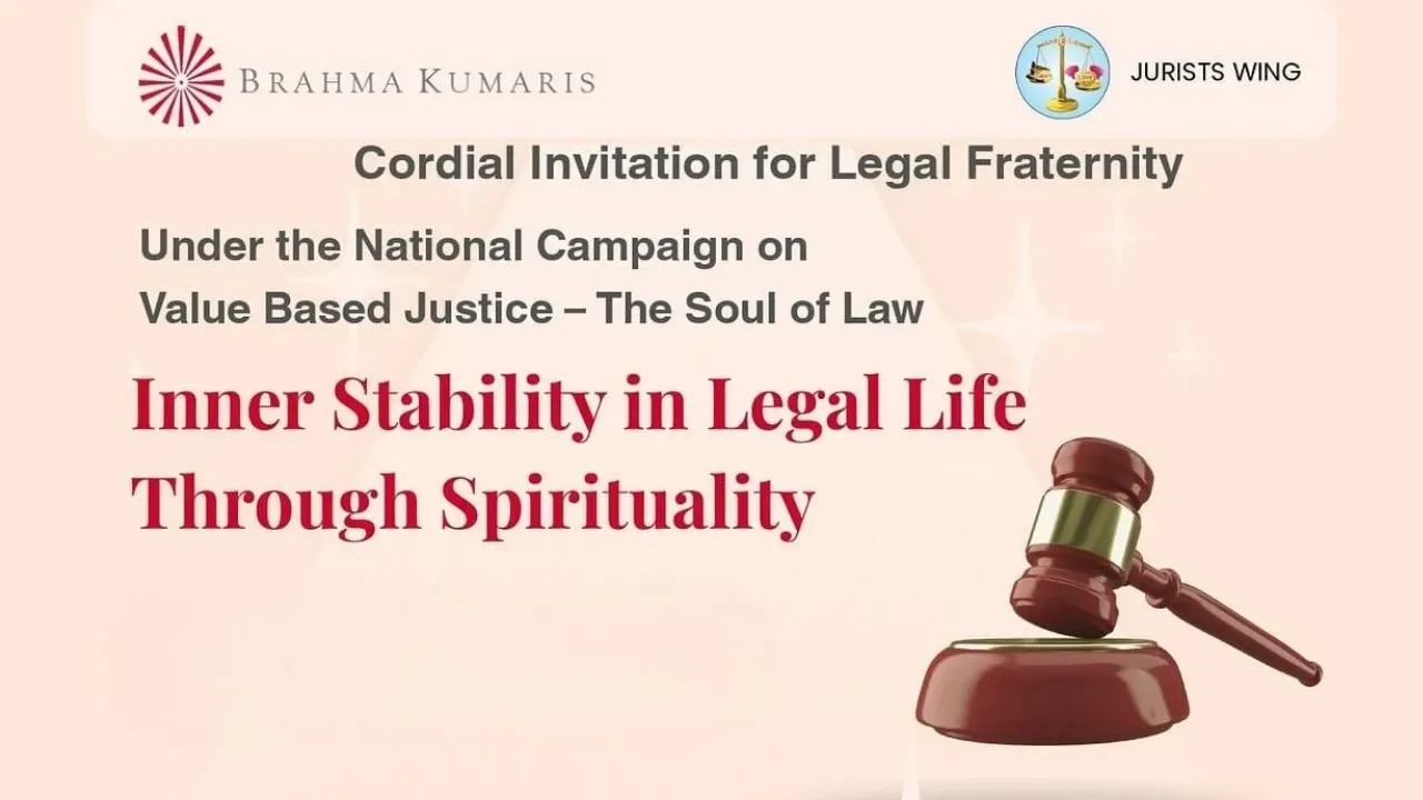 Inner Stability for Legal Minds: New Delhi Hosts Spiritual Dialogue on ...